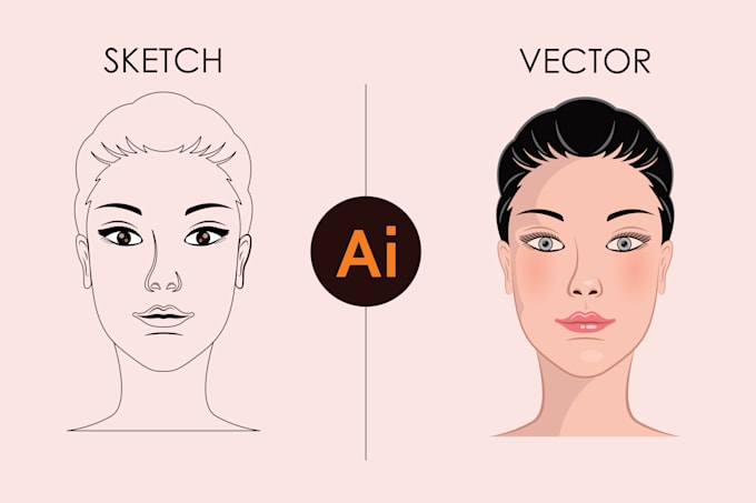Convert, vectorize, trace, redraw, recreate logo or image in adobe ...
