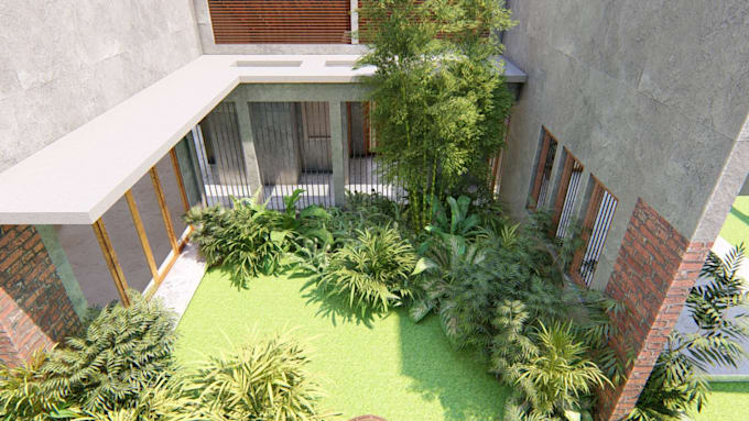 Do your garden, backyard, patio, terrace with 3d realistic views by ...