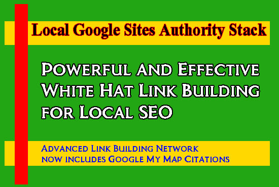 Local authority stacks advanced link building network google map ...