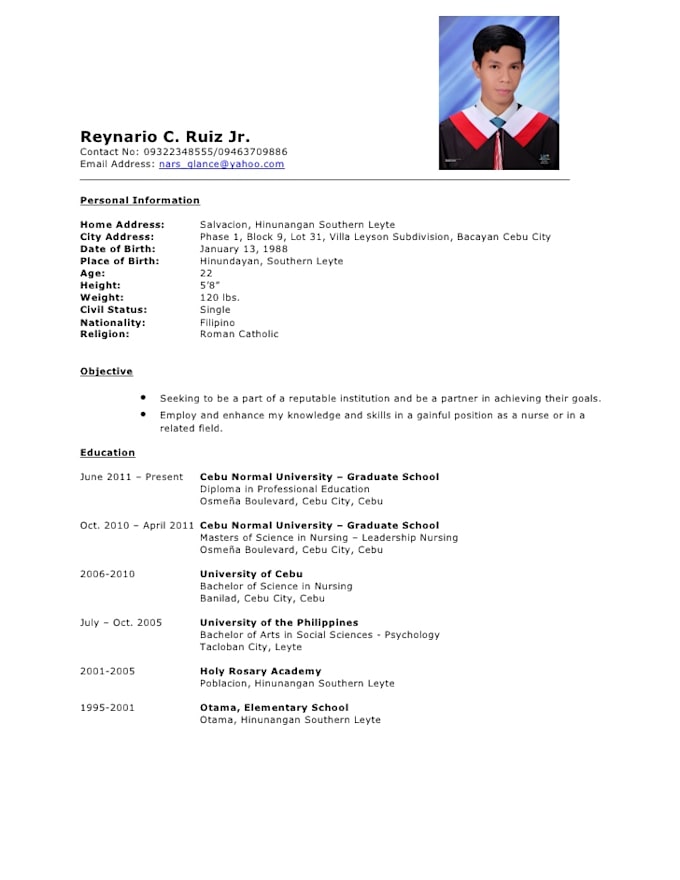 Create a attractive resume for your best future by Ziaabubaker | Fiverr