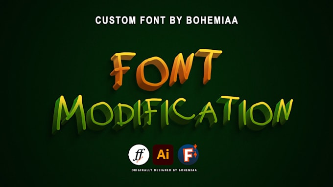Edit your ttf or otf font file by Bohemiaa | Fiverr