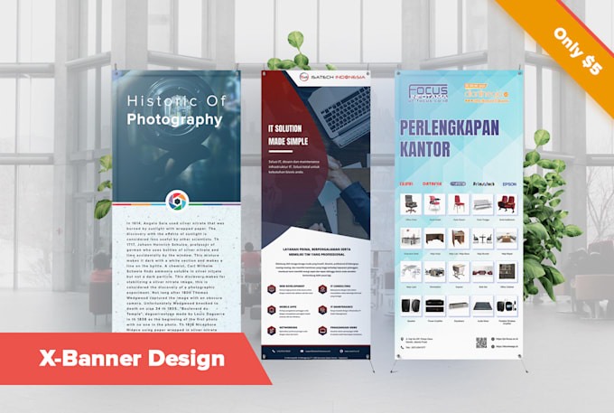 Design x banner for giving information at your office or market by ...