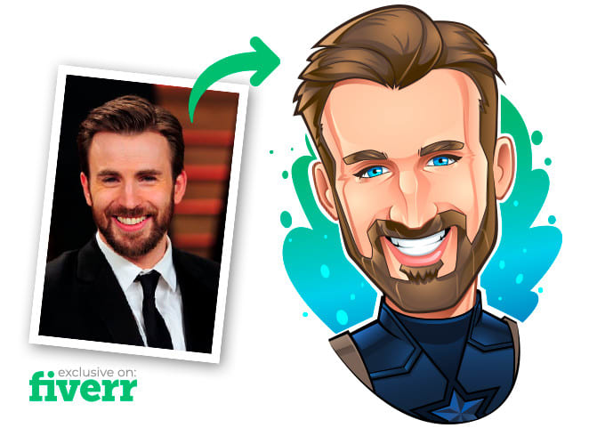 Draw a cool avatar, cartoon, caricature of your photo by Aaronsinho ...