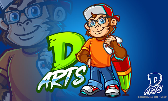 Design unique cartoon character, mascot logo by Dartdesigns | Fiverr