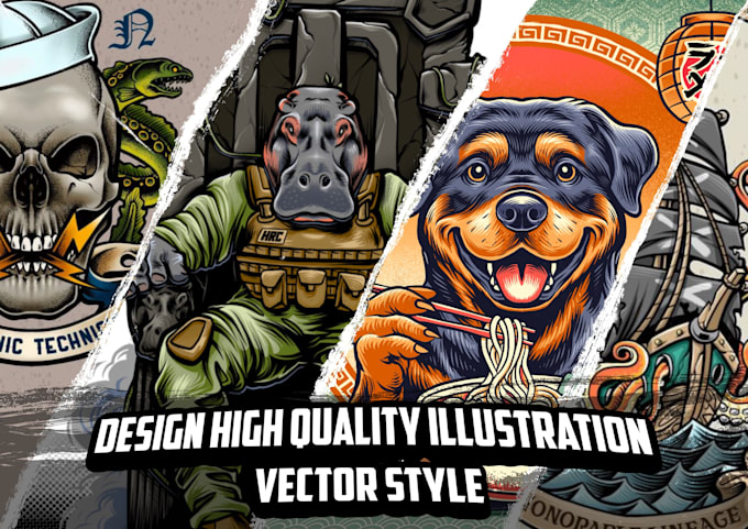 Create high quality vector style design and illustration by Toothless22 ...