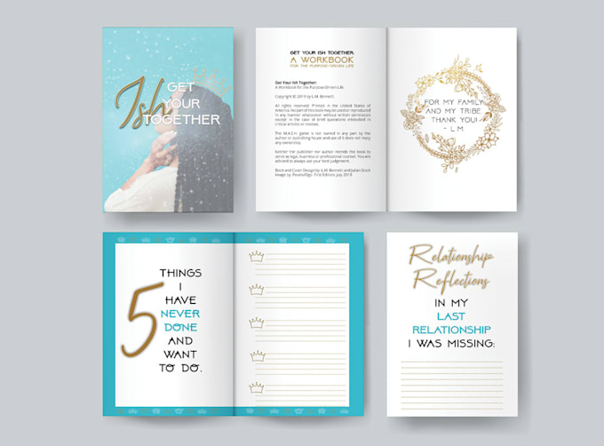 Design planner motivational journal notebook by Bittereva | Fiverr