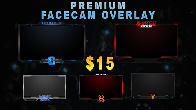 Design a premium facecam overlay by Chablo | Fiverr