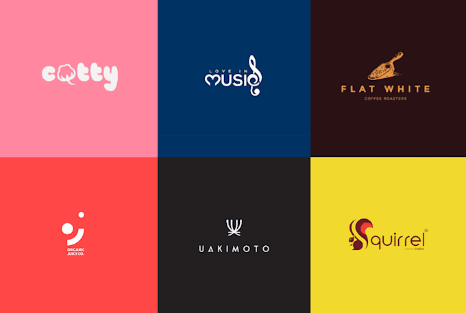 flat logo design