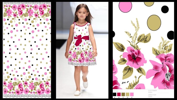 Design and illustrate textile garment patterns for you by Arttolive ...