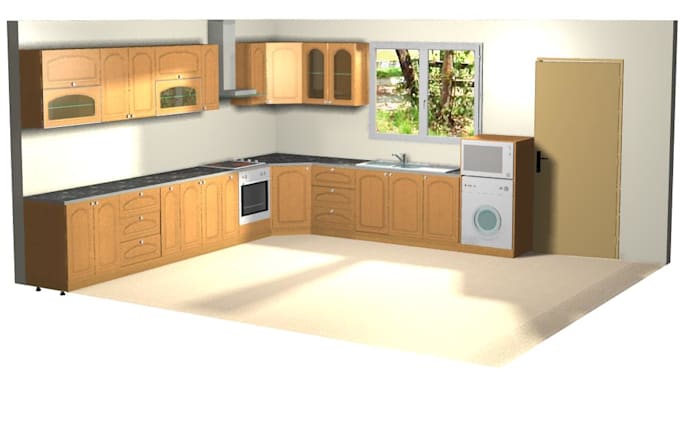 Draw your kitchen plan using kitchendraw by Wooolid | Fiverr