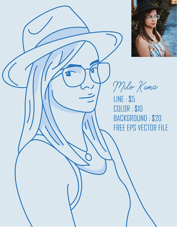 Create line art for you by Milokuma | Fiverr
