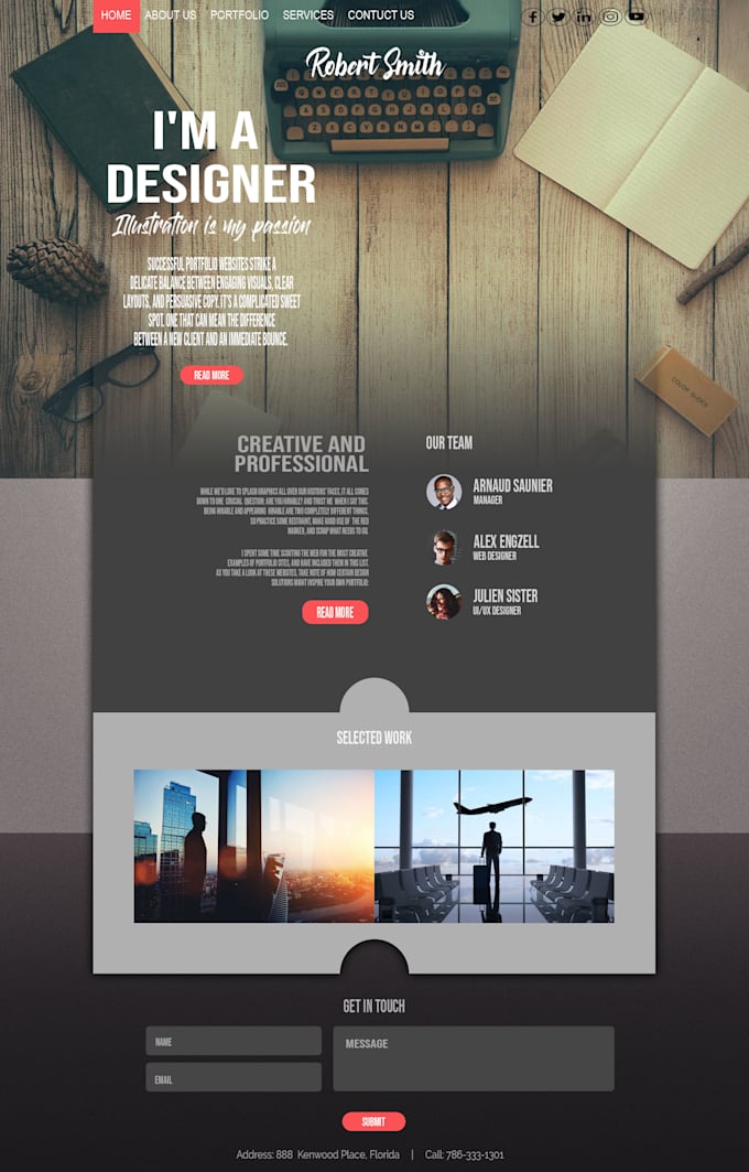 Design awesome web template psd website by Kamrulhasan530 | Fiverr