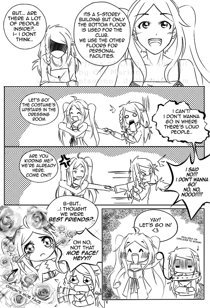 how to draw a manga page