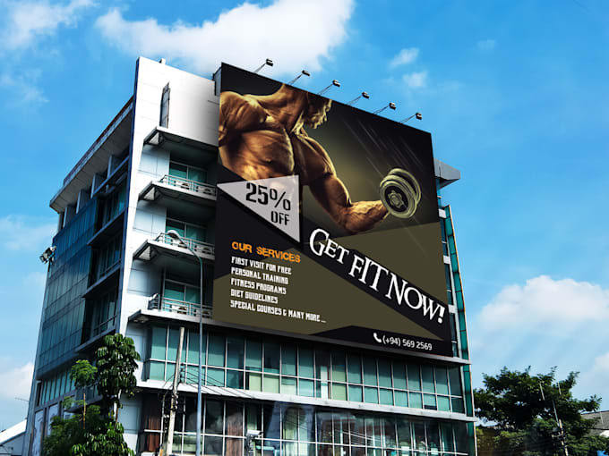 Design indoor and outdoor advertising materials by Splcmm | Fiverr