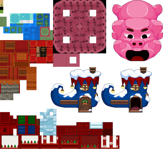 Make you an amazing 2d pixel art for your game by Reeyako | Fiverr