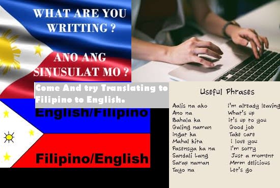 Translate english to filipino, filipino to english by Barrie_rae19 | Fiverr
