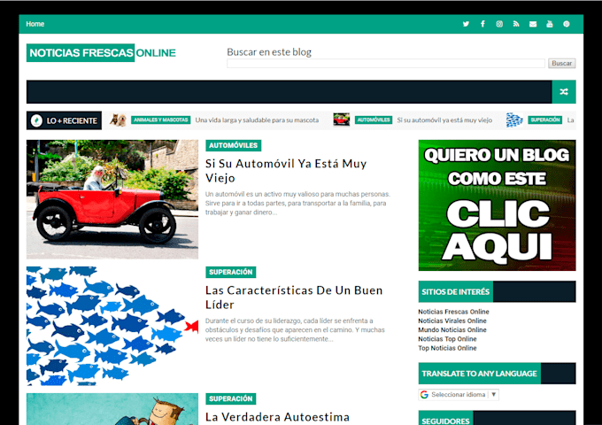 Do a blogger spanish blog totally optimized to start earning money by ...