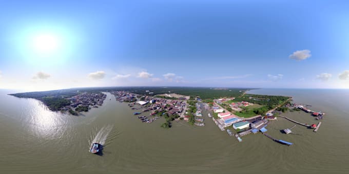 Stitch drone aerial 360 panorama images with sky replacement by ...