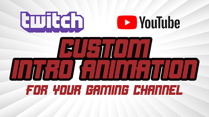 Create twitch youtube intro animation by Cartoonism | Fiverr