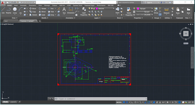 Create an autocad drawing for you by Kovakk | Fiverr