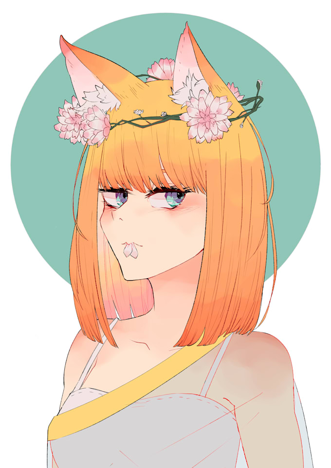 Draw characters and oc in anime style with simple coloring by Husk57 ...