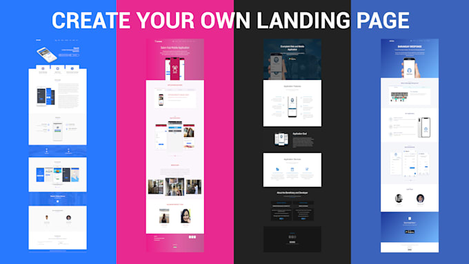 Create an outstanding landing page using html, css, and js by ...