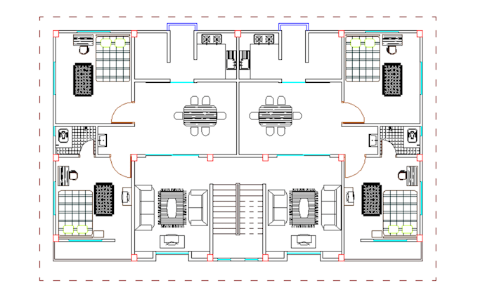 Drafting architectural 2d floor plan and structural design by ...