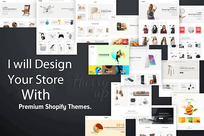 Design clothing fashion shopify store, shopify customize by ...