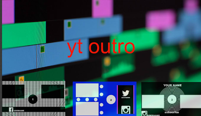 Do youtube end card end screen outro yt outro by Nilzie | Fiverr