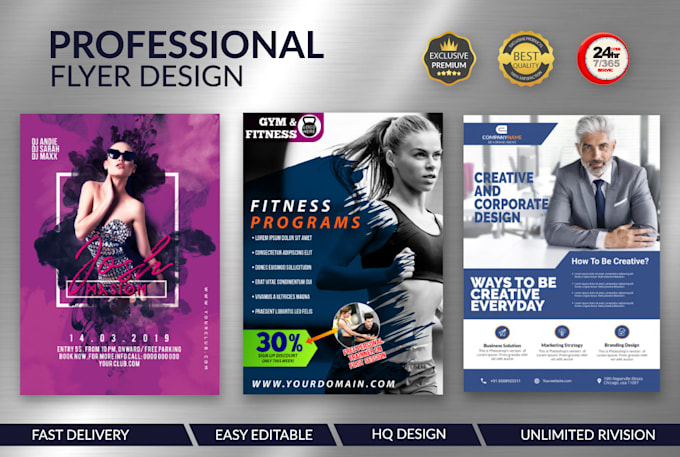 Design professional flyer in different categories by Design_beach | Fiverr