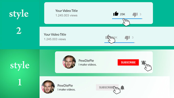 Make a custom subscribe gif or video for youtube by Progrmi | Fiverr