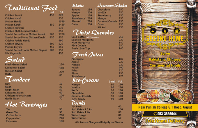 Design professional restaurant menu, food menu design by Meharsheraz371 ...