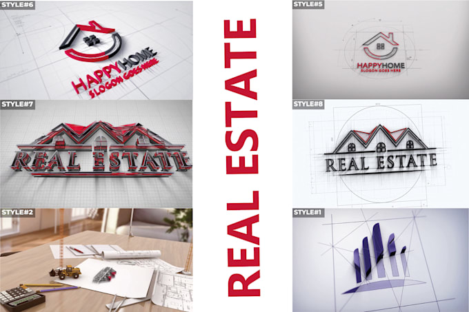 Create 3d real estate logo animation intro in 4 hours by Kathynn | Fiverr