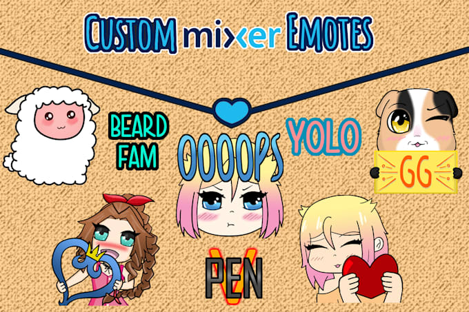 Make cool mixer emotes by Xoriley | Fiverr
