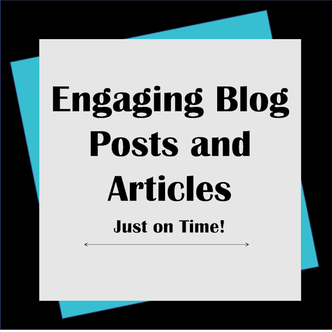 Write an engaging blog post for your website by Aqsaa_ | Fiverr