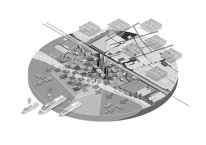 Draw axonometrics for your next presentation by Bardthearch | Fiverr