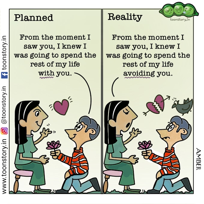 Do single panel cartoons by Toonstory | Fiverr