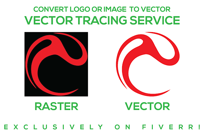 Do vector tracing and convert logo image into vector file by ...