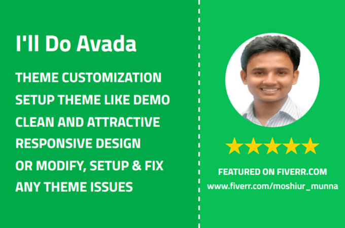 Customize wordpress avada premium theme by Moshiur_munna | Fiverr