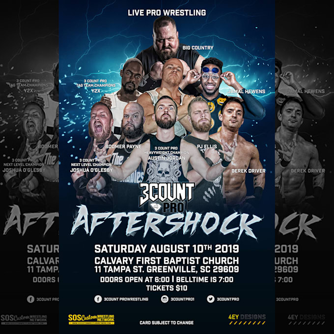 Create a pro wrestling poster for your company by Designs_4ey | Fiverr