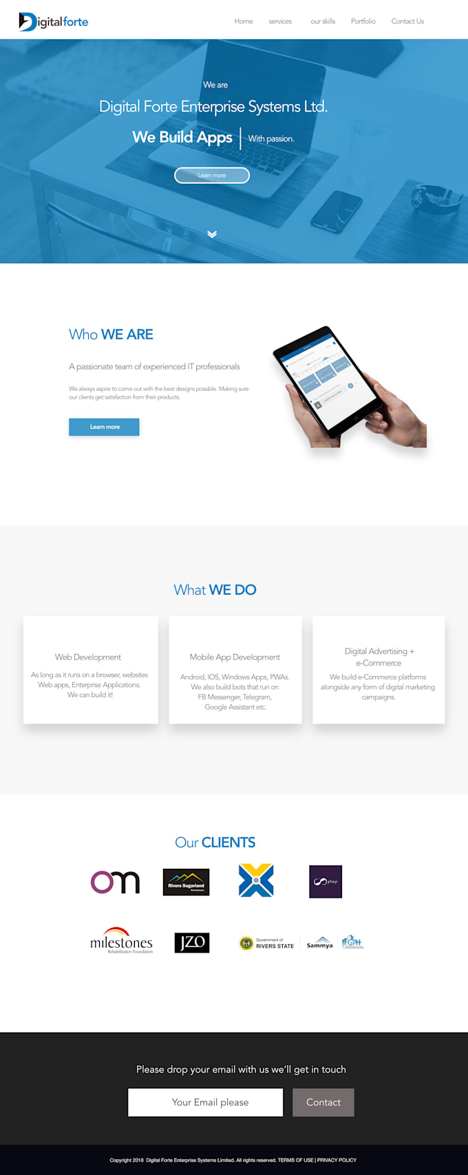 Create a website with reactjs by Daniyeladigun | Fiverr