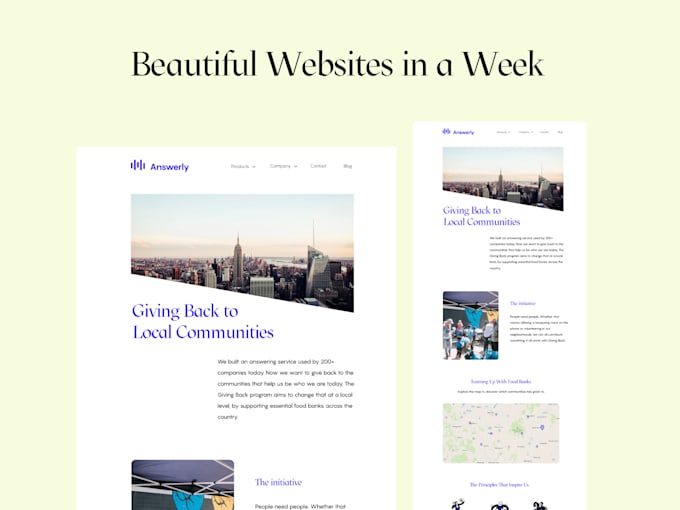 Make simple and clean web designs by Harryaravind | Fiverr