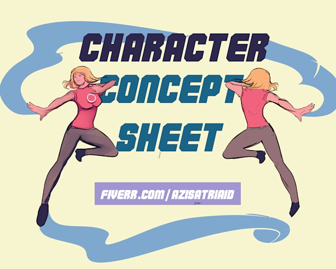 Create character reference concept sheet by Azisatriaid | Fiverr