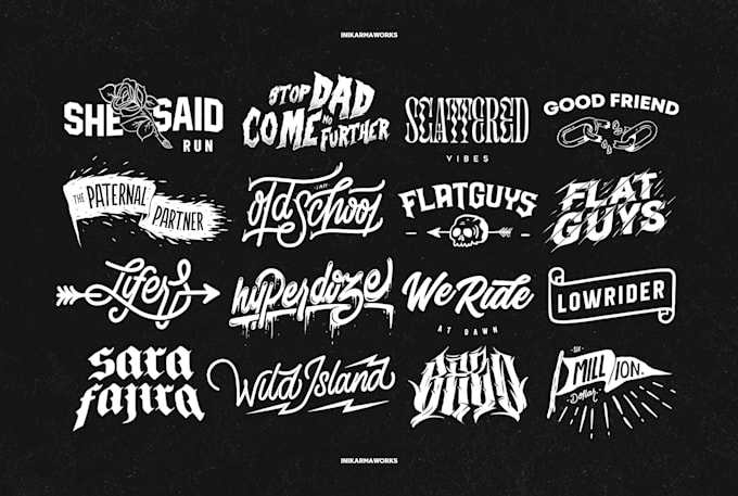 Design hand drawn typography logo for streetwear and music by Inikarma ...