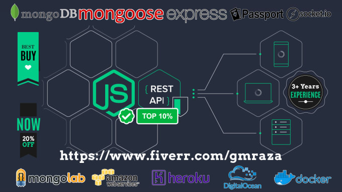 Do Rest Api With Node Js Express Mongo Db And Postgresql By Gmraza