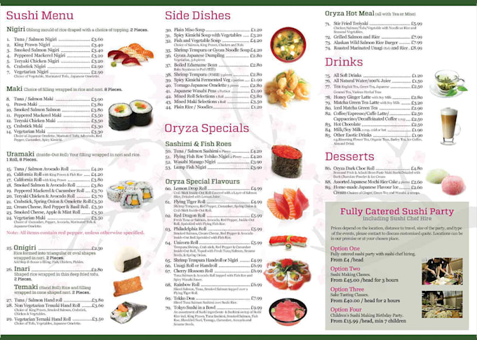 Design a print ready food menu flyer or brochure by Designfreakme | Fiverr