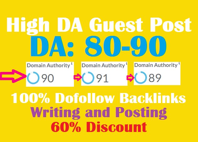 Write and publish seo guest post, high da guest post on da90 websites ...