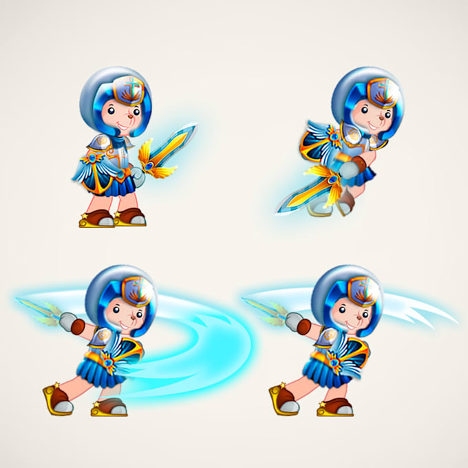 Create 2d animation sprite sheet for game and app by Luccitrinity | Fiverr