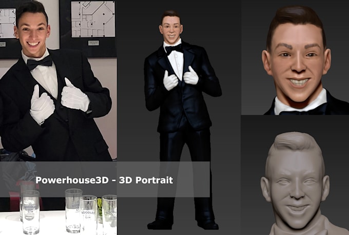Make a printable 3d portrait of you by Powerhouse3d | Fiverr