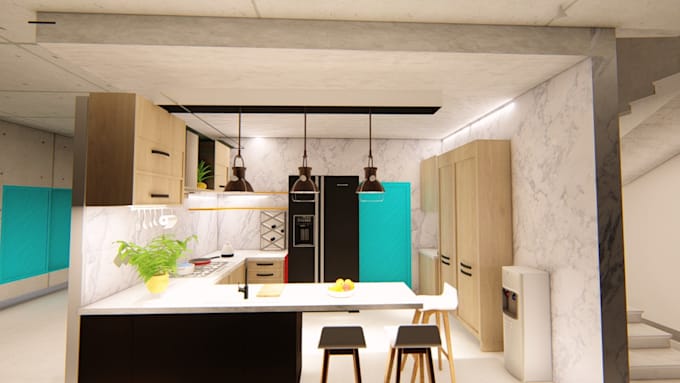 Design and render interior, exterior by lumion and sketchup by Uzban94 ...